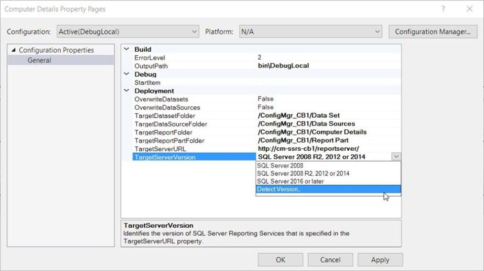 SQL Server Data Tools (SSDT) and RDL Versions - Ask Garth