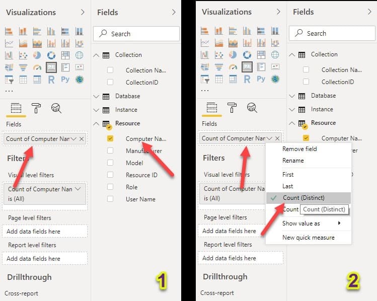 How To Add A Card To Display The Total Number Of Computers