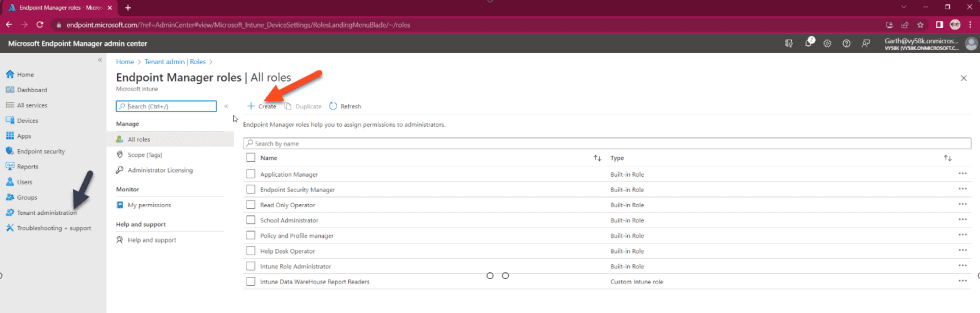 How to Create an Intune Data Warehouse Readers Group